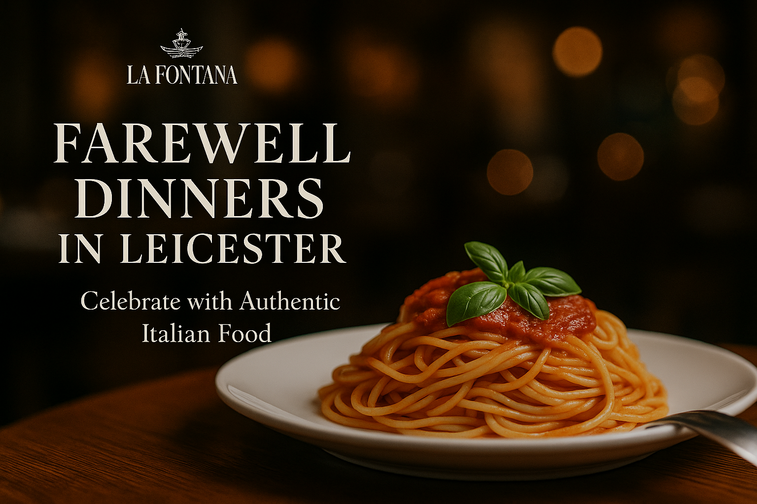 Farewell Dinners in Leicester – Celebrate with Authentic Italian Food ...
