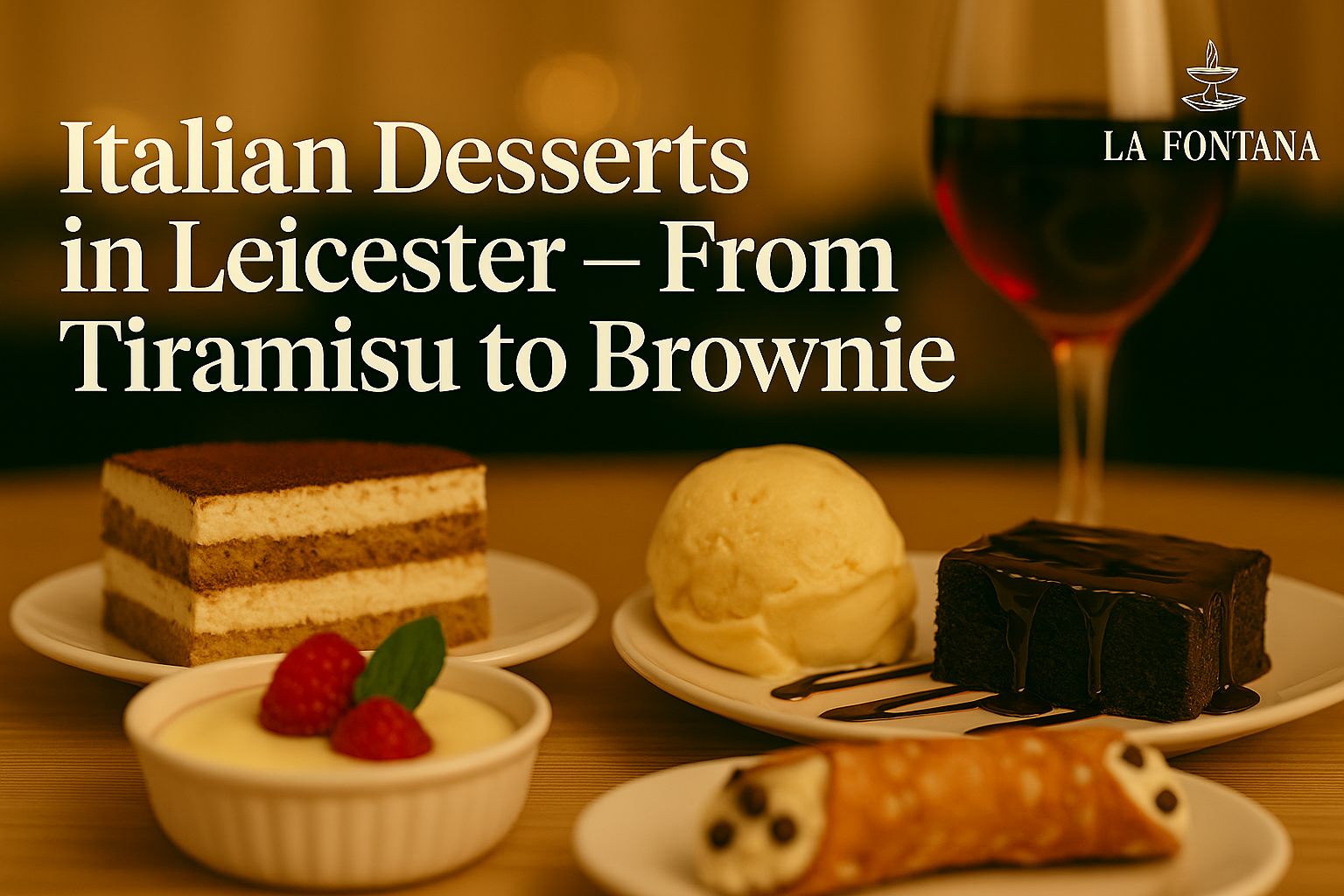 Italian Desserts in Leicester – From Tiramisu to Brownie – La Fontana