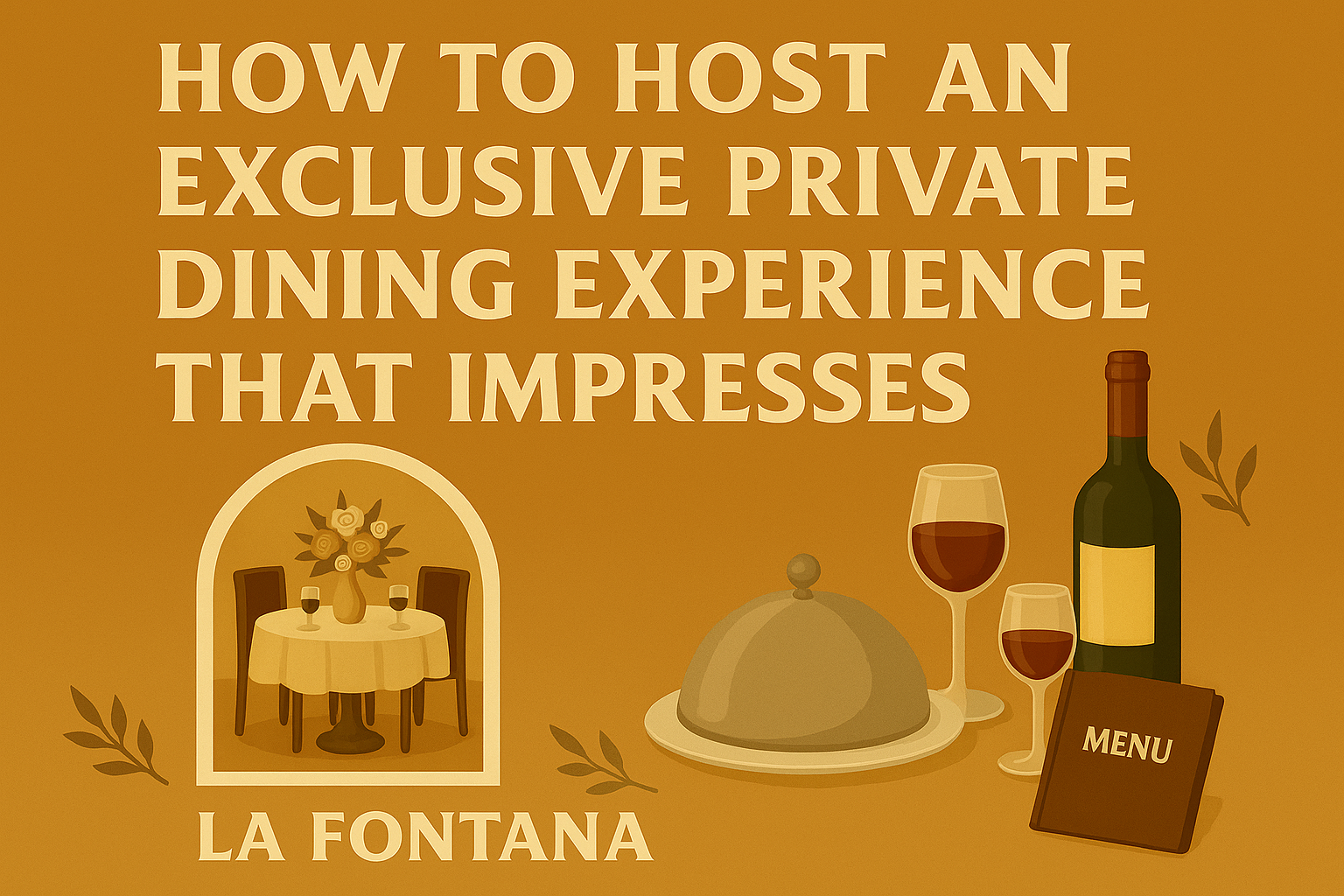 How to Host an Exclusive Private Dining Experience That Impresses – La ...